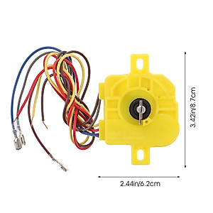 DOITOOL Washing Machine Control Timer with Universal Knob for Semi-Automatic Double-Cylinder Washing Machine