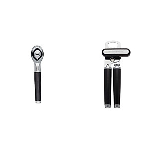 KitchenAid Classic Ice Cream Scoop + Can Opener/Bottle Opener Bundle (Black)