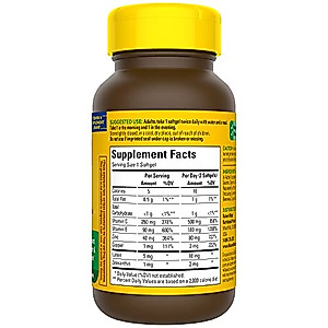 Nature Made Vision with AREDS 2 Formula, Eye Vitamins with Lutein & Zeaxanthin, Vitamin C/ E, Zinc, and Copper, Helps Support Healthy Vision and Eye Function, 60 Softgels