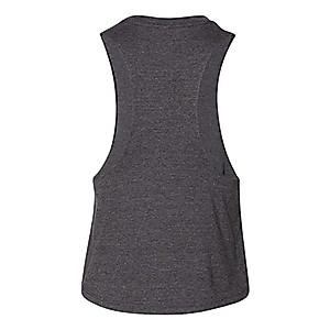 Instant Message - Do The Sexy Dexy - Juniors Cropped Racerback Tank Top - Size Small Heather Charcoal