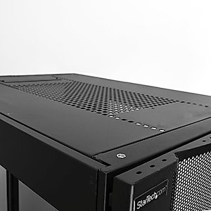 StarTech.com 4-Post 42U Server Rack Cabinet, 19" Data Rack Cabinet for IT Equipment Mount, Full Size Network Cabinet Storage