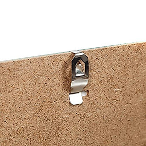 WOOD SIDE ORBIS Glass Clip Picture Frames 9x12 - Pack of 3, Clear Craft Photo Frames