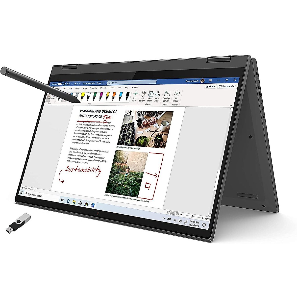 2022 Lenovo IdeaPad Flex 5 2-in-1 Laptop | 14" Touchscreen | AMD 6-Core Ryzen 5 5500U | Radeon Graphics | 16GB DDR4 512GB NVMe SSD | WiFi AX | HDMI | USB-C | Backlit | FPR | Windows 11 Pro Stylus Pen