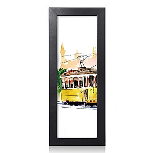 Annecy 4x10 Picture Frames (1 Pack, Black), Simple Designed Photo Frame, For Pictures 4x10 for Wall Mounting, Classic Simple Home Office Decor
