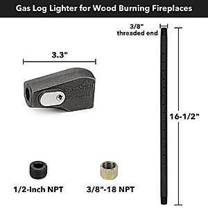 Stanbroil Universal Gas Log Lighter Starter with Mixer for Propane Gas Wood Burning Fireplaces
