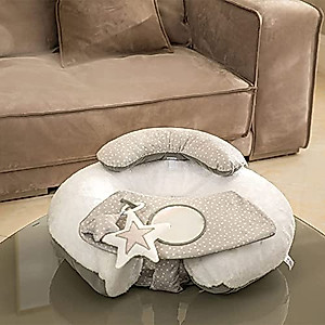 ANPPEX Baby Sofa Chair, Baby Support Seat for Sitting Up, Inflatable Portable Baby Floor Seat, Comfortable Space for 3-12 Months