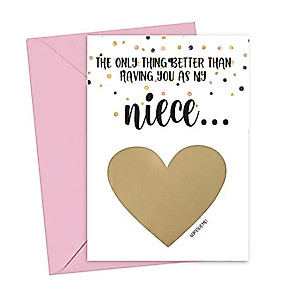 Will You Be My Flower Girl Scratch Off Card for Niece, Bridal Party Proposal Card from Aunt and Uncle, Bride and Groom (Niece Flower Girl)