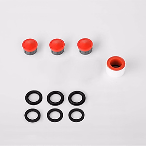 JQK Faucet Areator, 2.2 GPM Flow Retrictor Insert Faucet Aerators Replacement Parts Bathroom 3 Pack, FAN22-P3