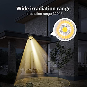 ENTOVE Solar Motion Lights Outdoor, Solar Motion Sensor Security Lights IP 67 Waterproof Solar Powered Lights 120°Adjustable Security Wall Light for Garden Patio Yard (2Pack)