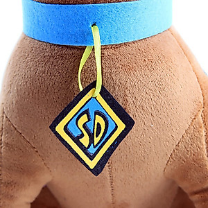 ZJYJING Plush Animal Brown Plush Dog Toy, Cute Cartoon Dog Stuffed Plush Pillow Toy Adult Children Birthday Plush Toy (13.7")