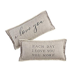 Mud Pie Love Pillows, Each Day