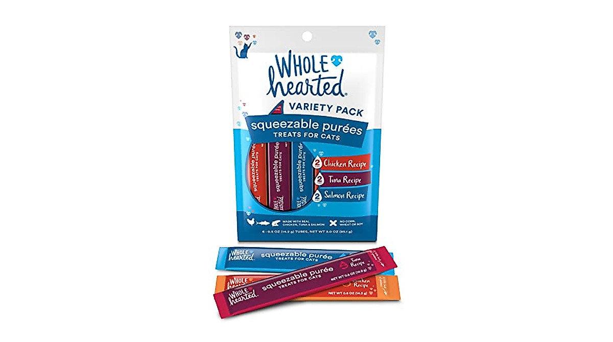 WholeHearted Squeezable Cat Treats Variety Pack
