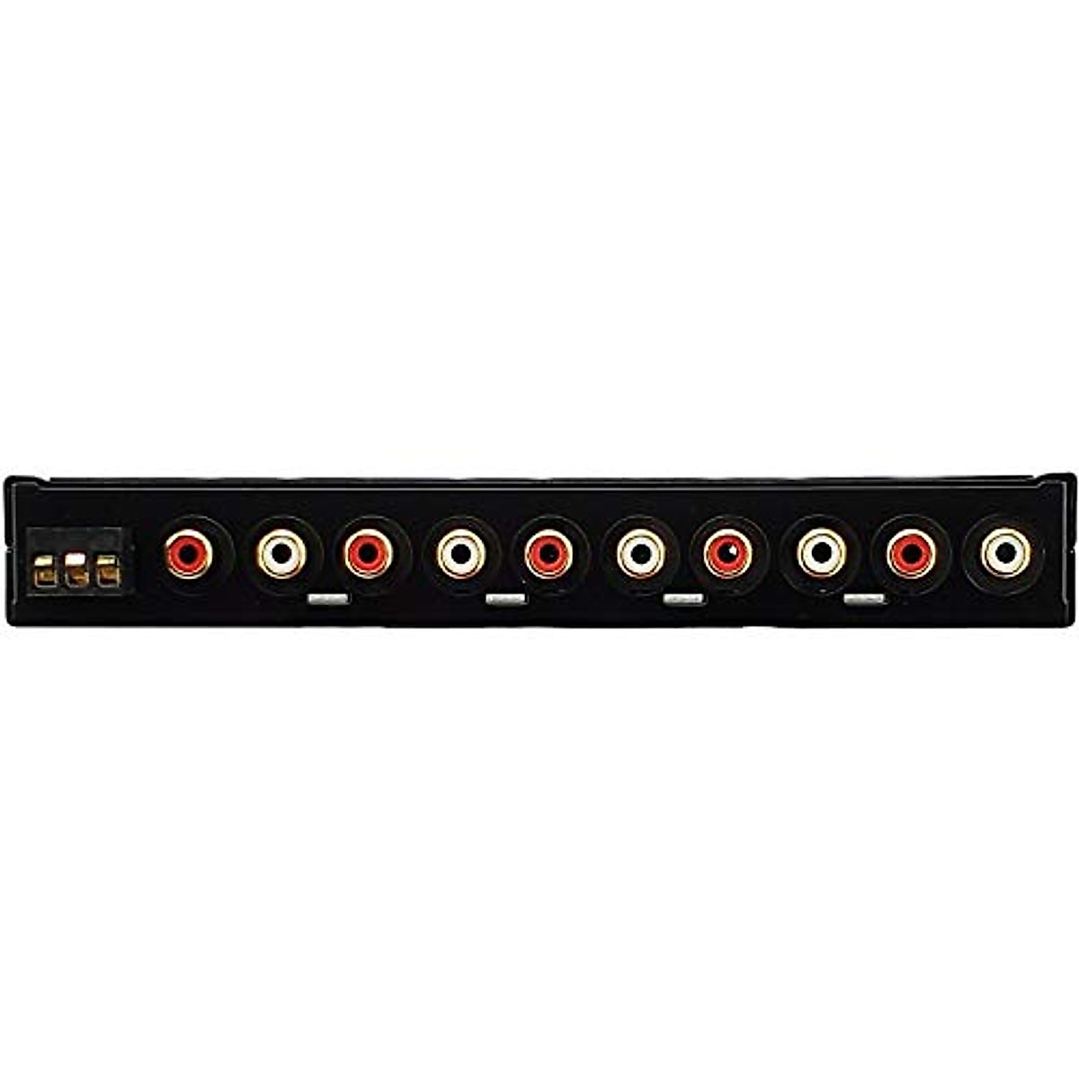Gravity EQ15 1/2 Din Five Equalization Bands Car Audio Equalizer EQ Front, Rear +Master Volume Control with up to 9 Volts RMS of Output/Three Stereo RCA Output