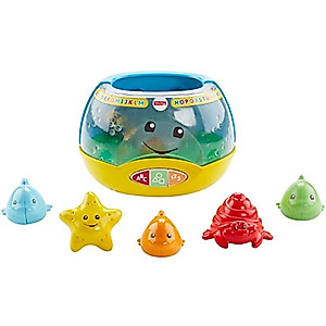 Fisher-Price Laugh & Learn Baby & Toddler Toy Magical Lights Fishbowl With Smart Stages Learning Content For Ages 6+ Months