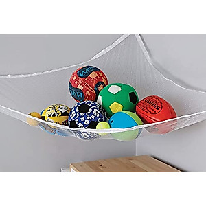 Little Chicks Toy Storage Hammock Jumbo Net - Stuffed Toys Corner Organizer - Measures 72.75" x 51.5" x 51.5" - Model CK083