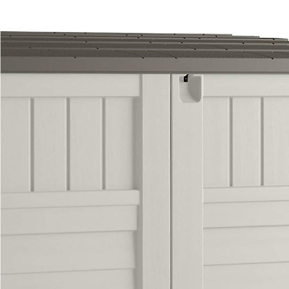 Suncast 34 Cubic Feet Horizontal Backyard Storage Stow Away Shed, Ivory (4 Pack)
