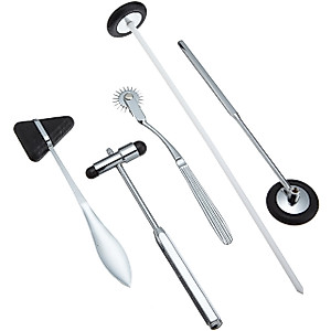 ADC 3600BK Adult Neurological Hammer Medical Instrument Set, Black