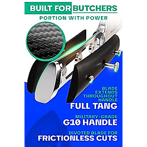 Dalstrong Butcher Knife - 10 inch - Gladiator Series Elite - Cimitar Breaking Knife - Forged High-Carbon German Steel - Razor Sharp Meat Kitchen Knife - Sheath Included - NSF Certified