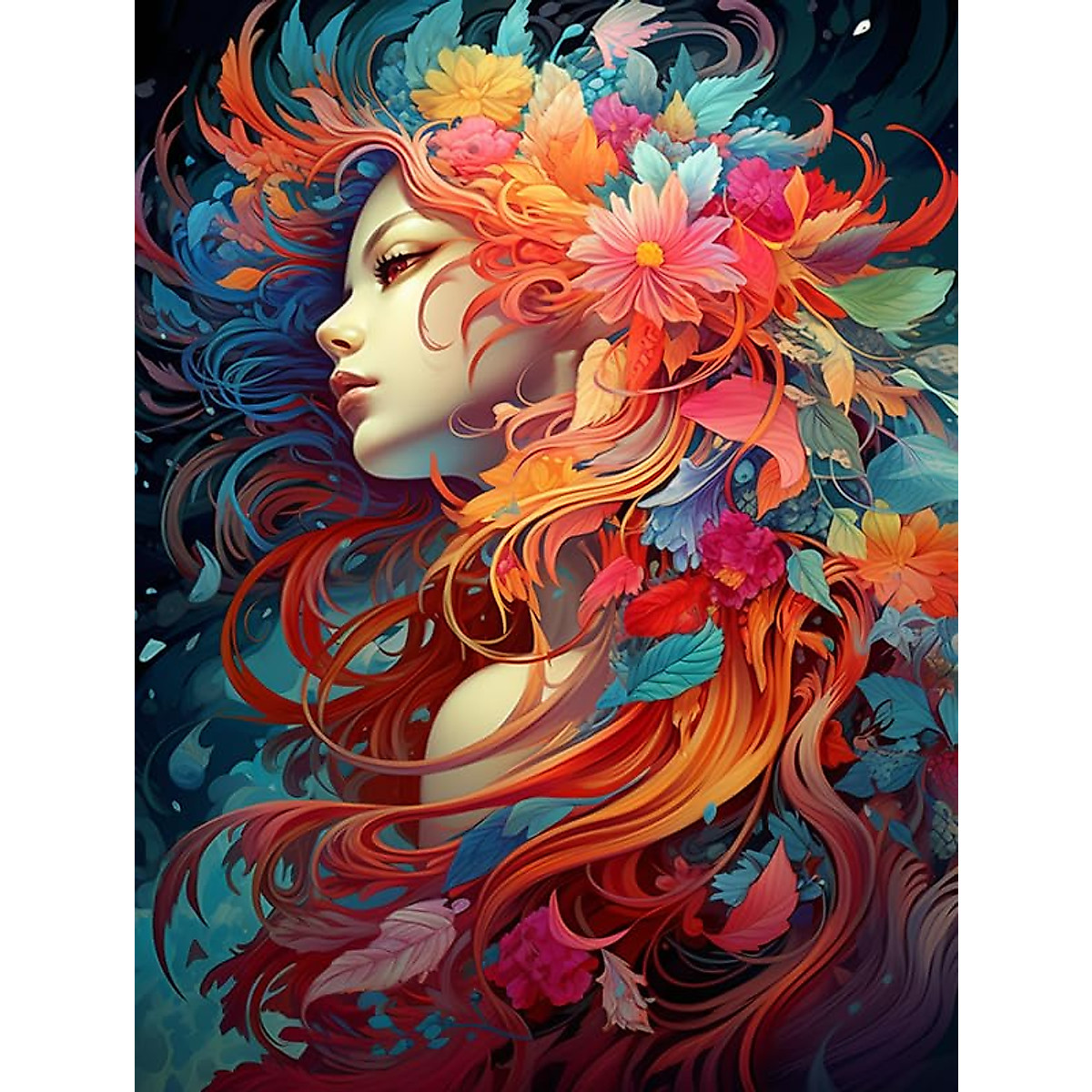 Bimkole 5D Diamond Painting Kits, Full Drill DIY Rhinestone Embroidery Set Paint with Diamonds Art by Number Kits Cross Stitch Home Wall Craft Decoration (12x16 inch)#b1849