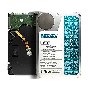 MDD (MD16TSATA25672NAS) 16TB 7200 RPM 256MB Cache SATA 6.0Gb/s 3.5" Internal NAS Hard Drive - 5 Years Warranty