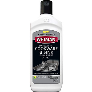 Weiman Stainless Steel Sink and Pots & Pans Cleaner and Polish