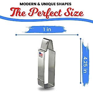 Crayon Cookie Cutter 4.25 Inch – Made in the USA – Foose Cookie Cutters Tin Plated Steel – Crayon Cookie Mold