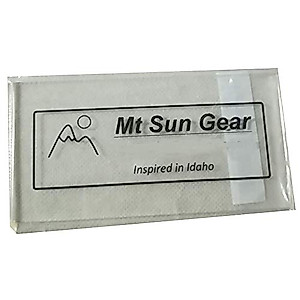 Mt. Sun Gear Heavy Duty Acrylic Wax Scraper for ski and Snowboard Tuning. 4MM Thick. Perfect for Downhill, Snowboards or XC skis to Perfect for Alpine Skis and Snowboards (Clr1pk)