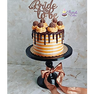 MENGCORE Grand baker cake stand 10 inch wedding cake tools adjustable height fondant cake display accessory for party bakeware (Black)