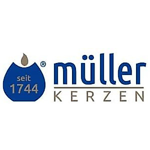 Müller Unscented Pillar Candles - Set of 6 White Candles in Bulk - 2.24 x 4.72 Inch - 32 Hours Long Burning Decorative Candles - Dripless Wax - Smokeless Wick - RAL Quality - Made in Germany