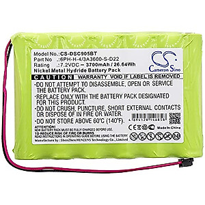 Zenander 7.2V Battery Replacement for ADT Impassa Wireless Alarm Systems