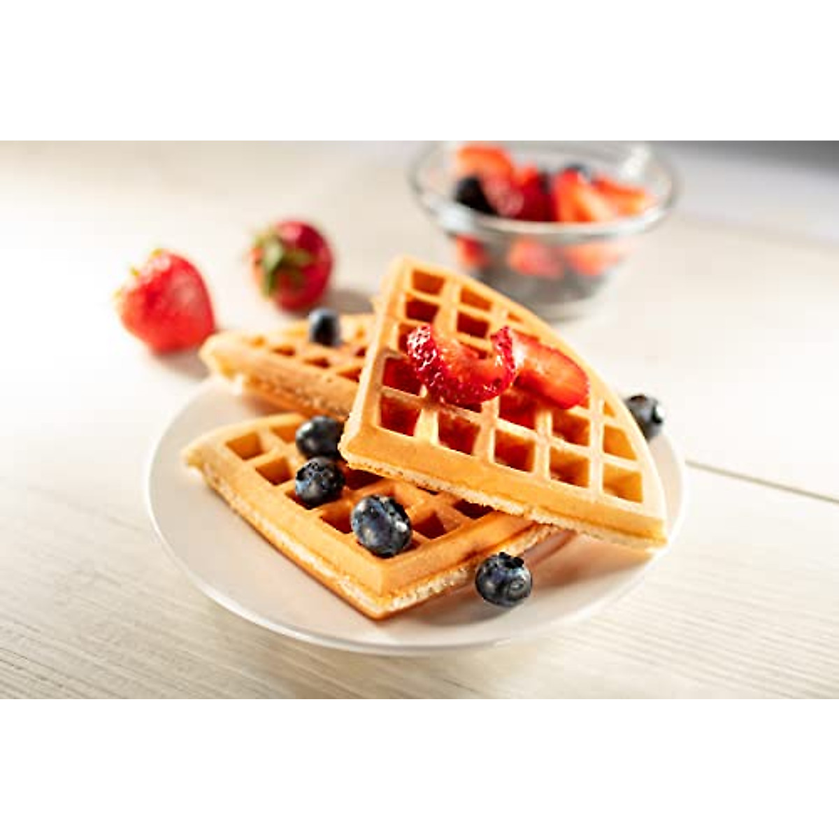 Waffle Maker by Cucina Pro - Non-Stick Waffler Iron with Adjustable Browning Control, Griddle Makes 7 Inch Thin, American Style Waffles for Breakfast, Great for Holiday Breakfast or Gift