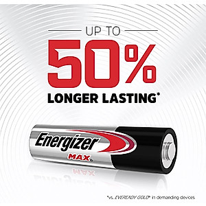 Energizer AA Batteries, Max Double A Battery Alkaline, 30 Count