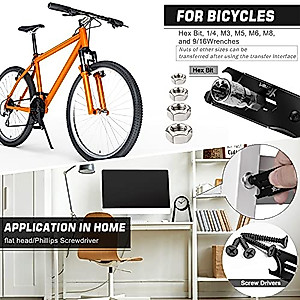 Box Cutter, Kpieit Utility knife Multitool Carbon Steel With Bottle Opener Screwdriver Wrench Hex Bit Key Ring function Gadget for Men EDC,Camping Knife,Emergency,Outdoor Box Cutters