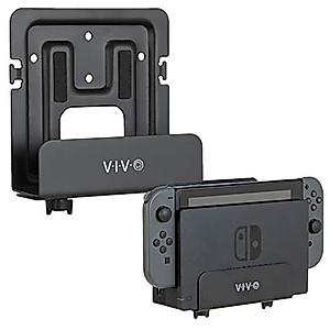 VIVO Black Adjustable Streaming Media Player, Wall Mounting Bracket Designed for Nintendo Switch, Apple TV, Roku, Fire TV, Hardware Included, MOUNT-ALL02