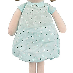 Linzy Toys, Soft Plush Mint Blue Emily Rag Doll, 15"
