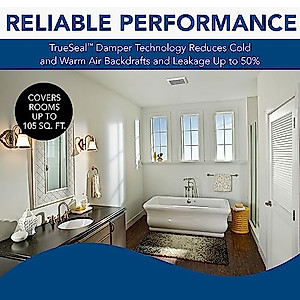 Broan-NuTone A110 Ventilation Fan with Roomside Installation, 110 CFM, 3.0 Sones,White