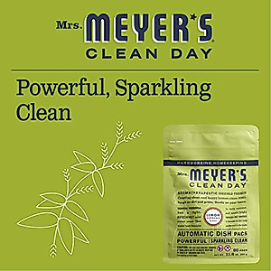 MRS. MEYER'S CLEAN DAY Automatic Dishwasher Pods, Lemon Verbena, 20 Count