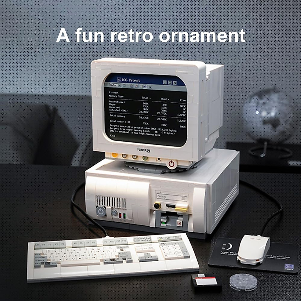 BRICKKK Computer Building Set for Adults: Construction Building Kit for Adults, Collectible Retro Computer Display Model Building Blocks, Creative Hobbies Unique Gift Idea