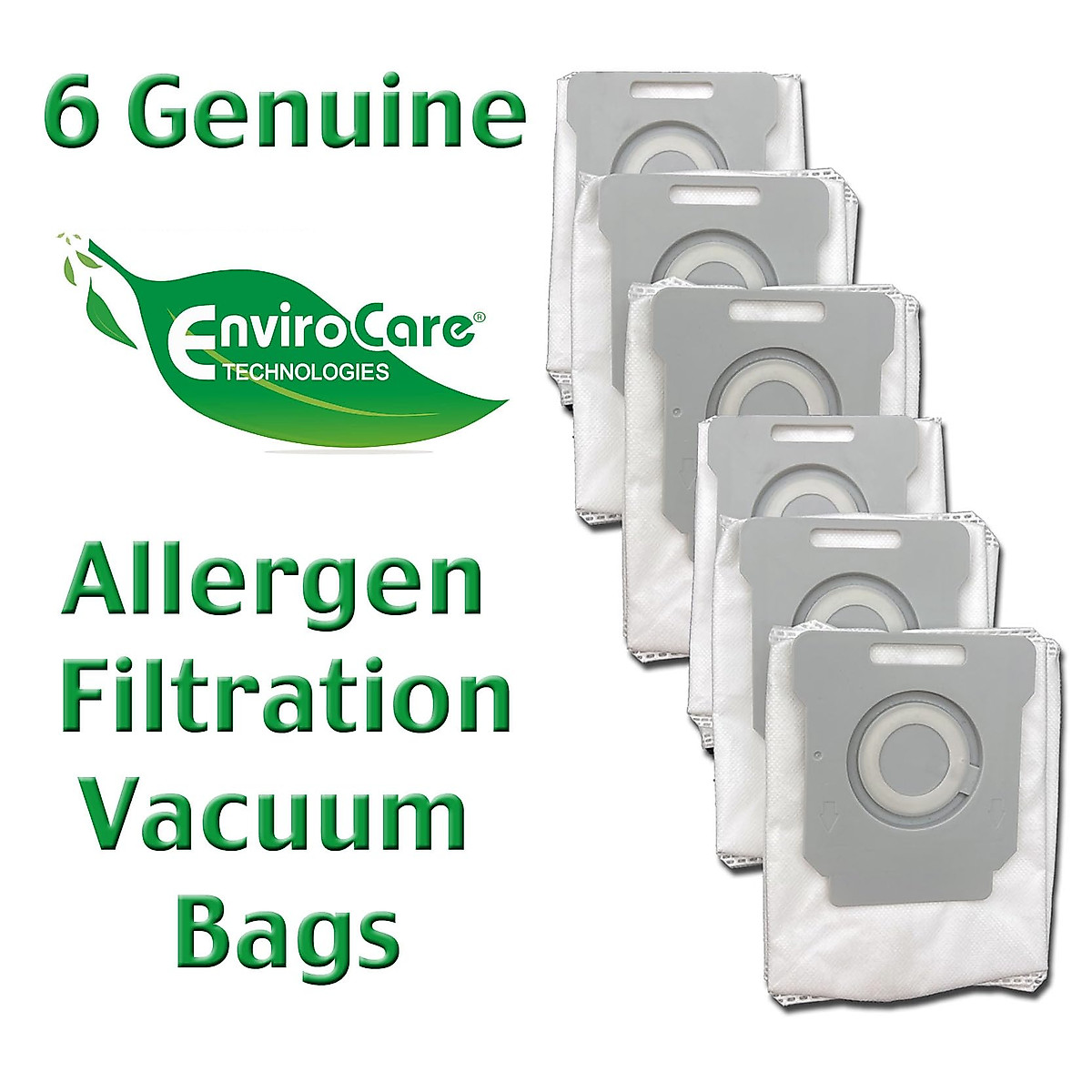 EnviroCare Replacement Allergen Vacuum Cleaner Bags Designed to fit iRobot Roombai7, i7+, i7Plus, i8, i8+, i3, i3+, i4, i4+, i6, i6+, j7, j7+, s9, s9+, s9Plus, i and s Series Clean Base Automatic Dirt
