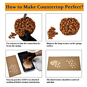 GLAINTE Granite Countertop Paint Kit - White Diamond Counter Top Refinishing Kit for Kitchen Bathroom