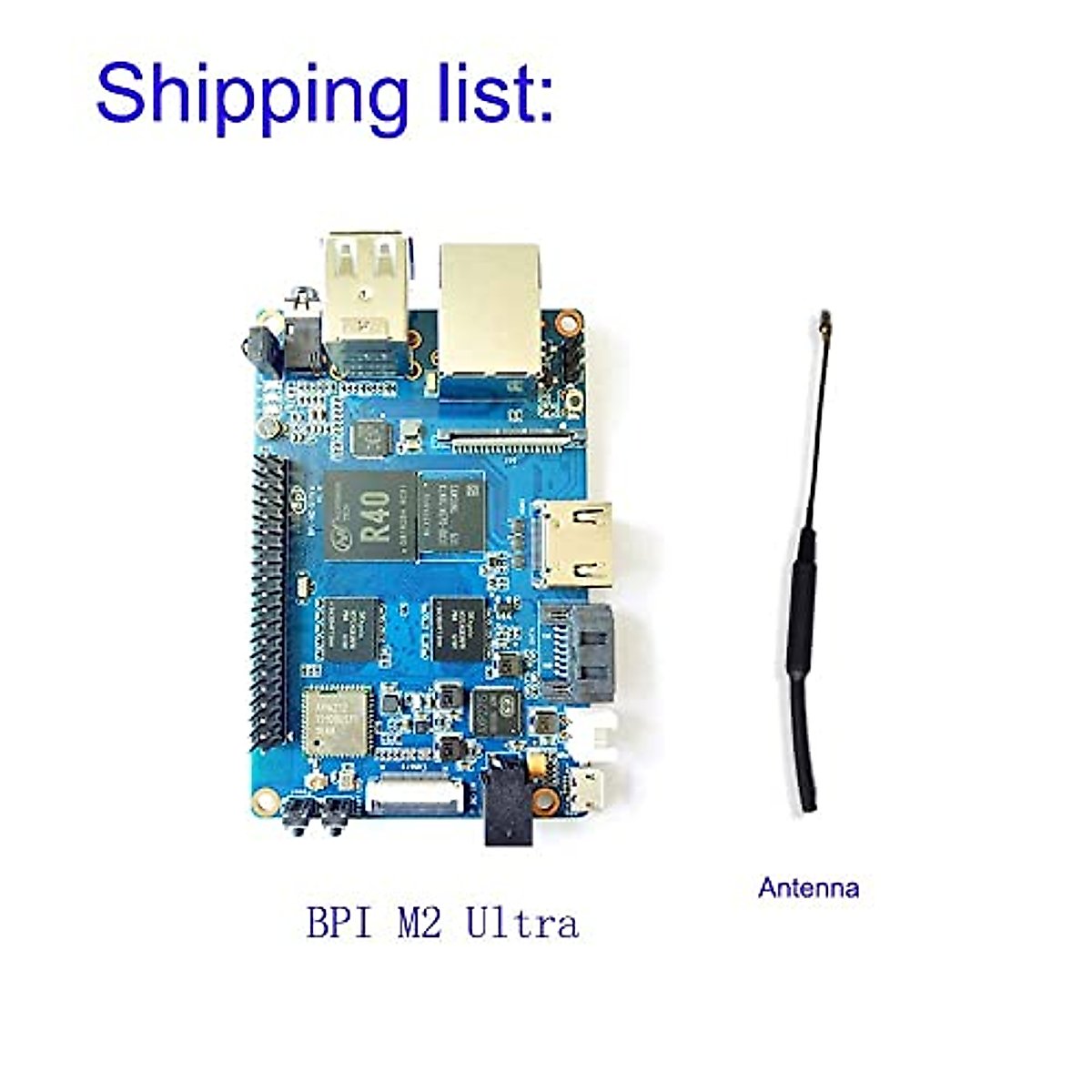 youyeetoo BPI M2 Ultra BPI-M2U- 2GB RAM 8GB ROM with SATA WiFi Bluetooth HDMI Support Dual Screen Display Android Raspbian Armbian Linux