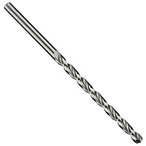Cleveland 2075 Cobalt Steel Jobbers' Length Drill Bit, Gold Oxide Finish, Round Shank, 135 Degree Notch Point, 1/8" (Pack of 10)