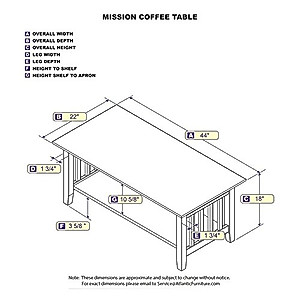 Leo & Lacey Coffee Table in Walnut