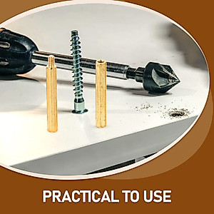 DOITOOL 1 Set Hexagonal Copper Column Hardware Assortment Kit Wall Mount Holder Stand Off Wall Mounts Metric Screw Assortment Kit Ceiling Fan Mount Hex Standoffs M2 Laptop Pillar