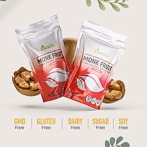 Durelife Monk Fruit Sweetener, Classic - White Sugar Substitute, Keto Diet Friendly, 1:1 Sugar Replacement, Zero Calorie, White Sugar Substitute - 5 lb (Packaging May Vary)