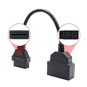 E-Car Connection 8 Pin OBD to 16 pin OBD2 Diagnostic Adapter Cable for Volvo Trucks