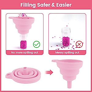 Abizarch Diamond Drawing Storage Containers 60 Slots Large Capacity Diamond Drawing Accessories Organizer with Funnel Tray and Pen Portable Diamond Art Storage Box for Diamond Art Craft