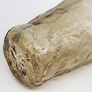 TOSSOW Glass Cups, Heavy Drinking Glasses Set of 2, Glacier Pattern Glassware(12oz) Decoration Mixed Drinks for Wine, Beer, Juice, Mojito and Cocktail-Coffee