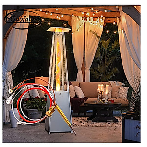 GUOFALDE Outdoor Patio Heater Thermocouple, M8 x 1 End Connection Nuts Thermocouple 410 mm Length M6 x 0.75 Head Thread