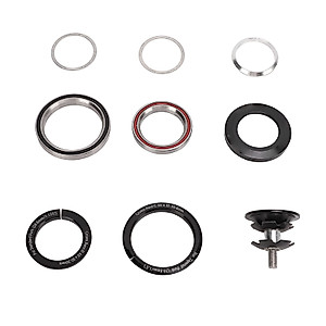 VGEBY Bike Bearing Headset, 41.8/42‑52mm Tapered Tube Headset Aluminum Alloy for Mountain Road Bike Tapered Headset